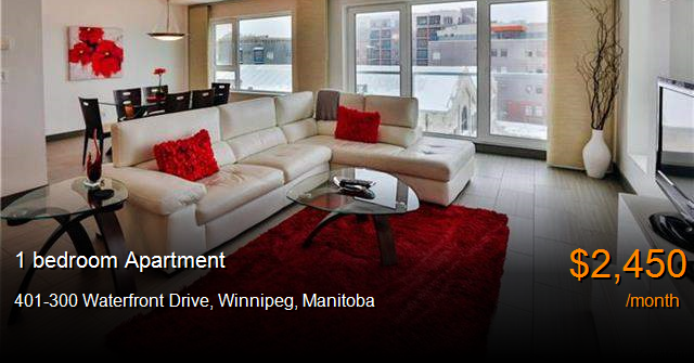 401-300 Waterfront Drive, Winnipeg - Apartment for Rent