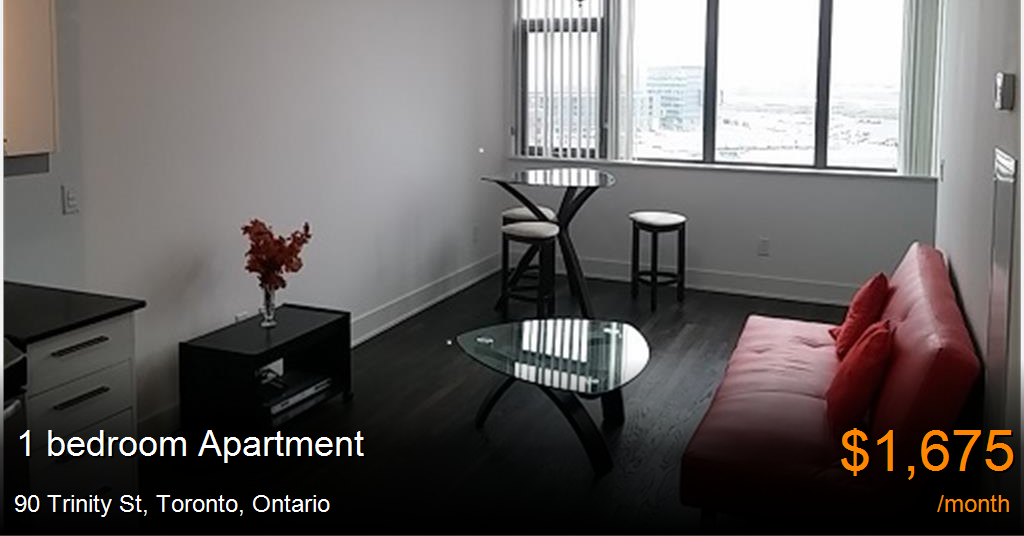 90 trinity st, toronto - Apartment for Rent