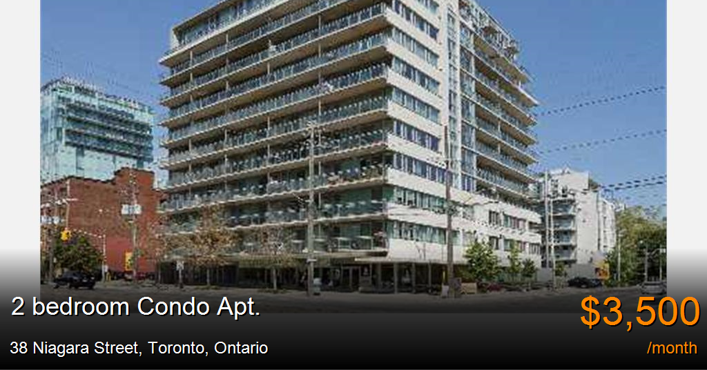 38 niagara street, toronto - Condo Apt. for Rent