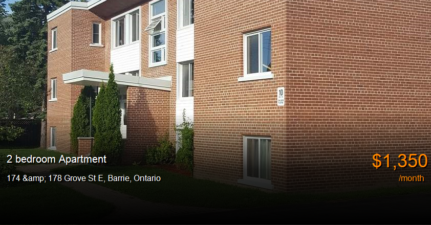 174 & 178 grove st e, barrie - Apartment for Rent