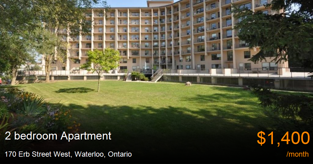 170 Erb Street West, Waterloo - Apartment for Rent