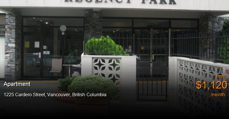 1225 cardero street, vancouver - Apartment for Rent