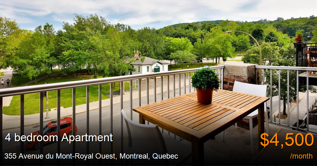 355 Avenue du Mont-Royal Ouest, Montreal - Apartment for Rent -B170041