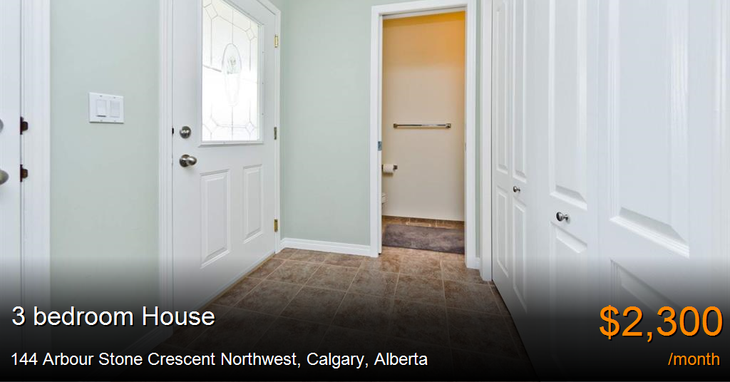 144 arbour stone crescent northwest, calgary - House for Rent
