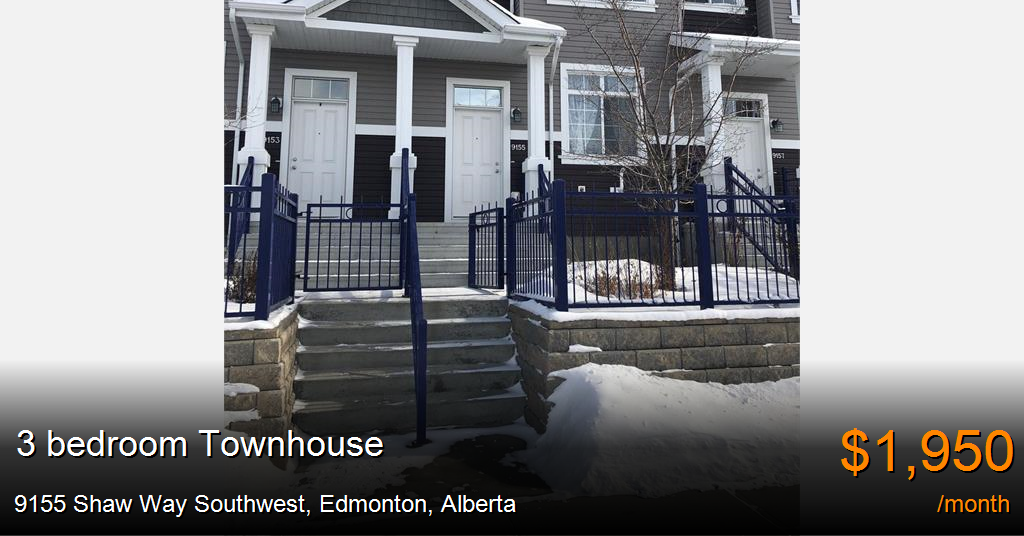 9155 shaw way southwest, edmonton - Townhouse for Rent