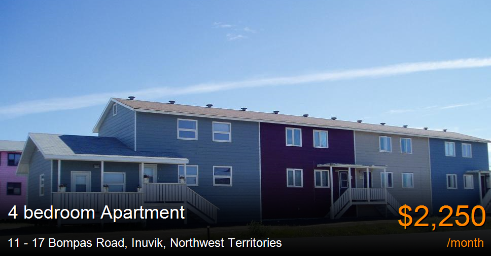 11 - 17 bompas road, inuvik - Apartment for Rent