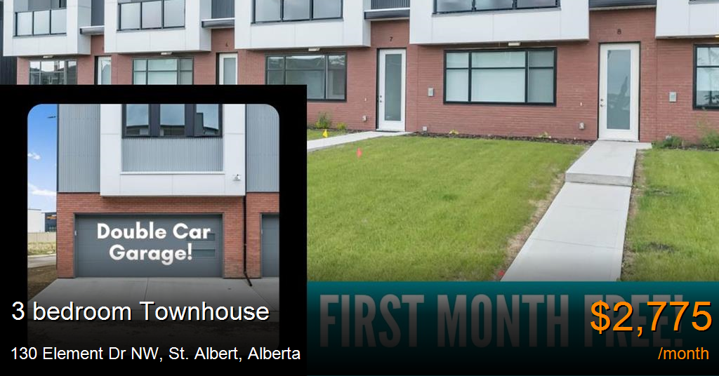 130 element dr nw, st. albert - Townhouse for Rent