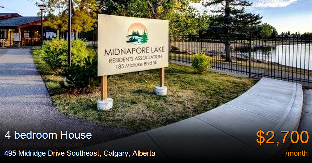 495 midridge drive southeast, calgary - House for Rent