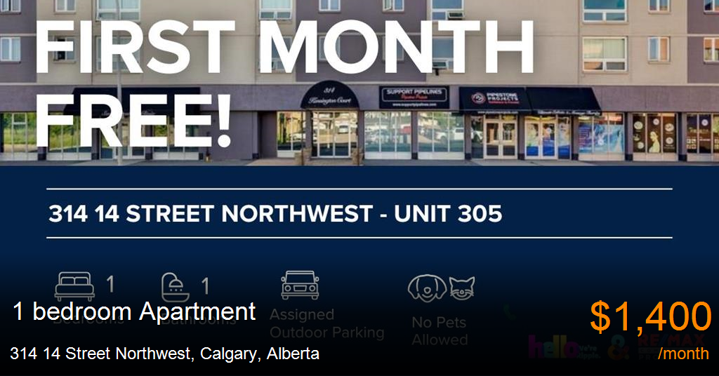 314 14 street northwest, calgary - Apartment for Rent