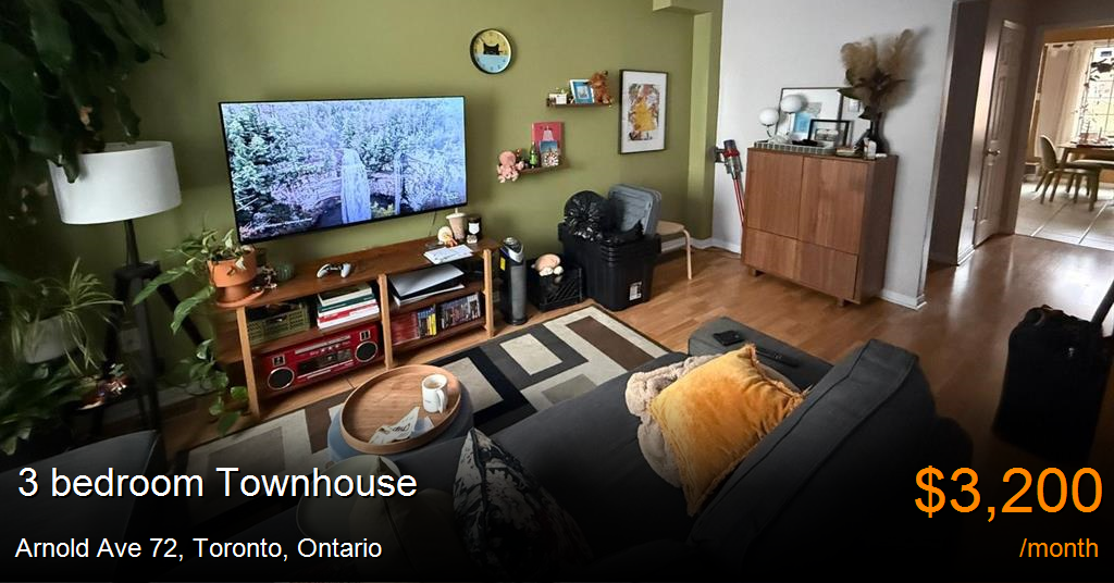 Arnold Ave 72, Toronto - Townhouse for Rent -B309830