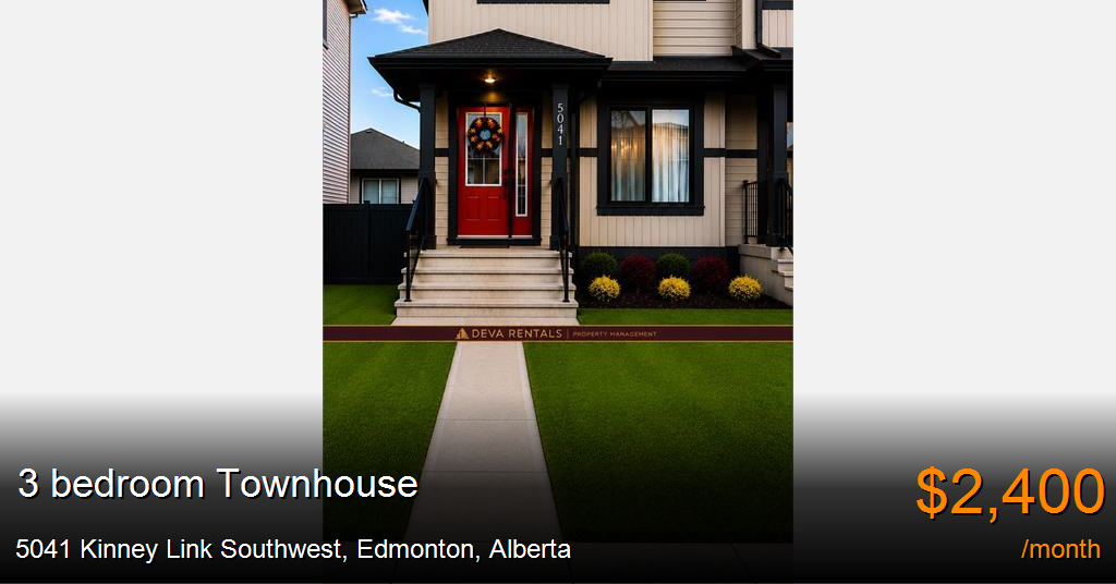 5041 kinney link southwest, edmonton - Townhouse for Rent
