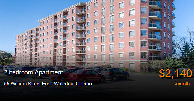 55 William Street East, Waterloo - Apartment for Rent
