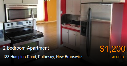 133 hampton road, rothesay - Apartment for Rent