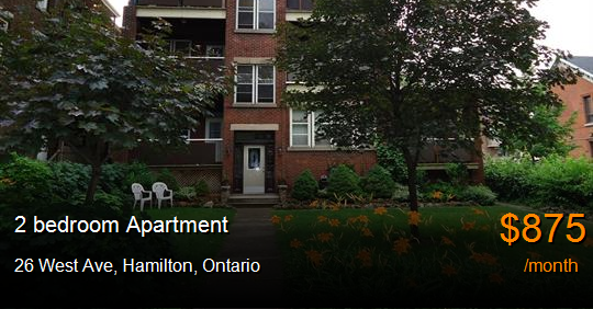 26 west ave, hamilton - Apartment for Rent