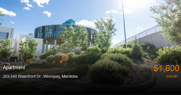 203-540 Waterfront Dr., Winnipeg - Apartment for Rent