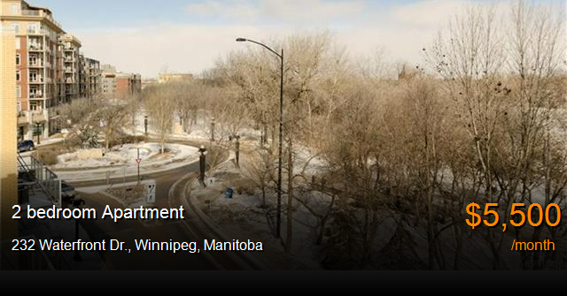 232 Waterfront Dr., Winnipeg - Apartment for Rent