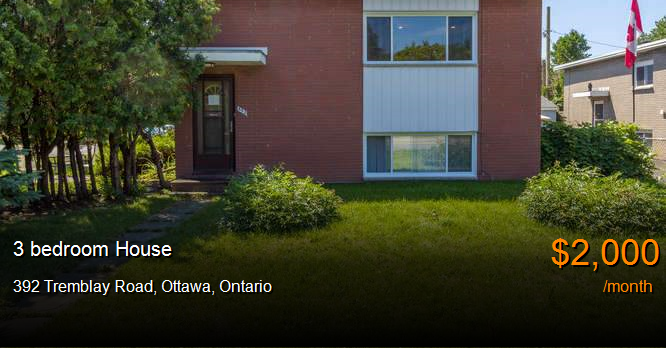 392 tremblay road, ottawa - House for Rent